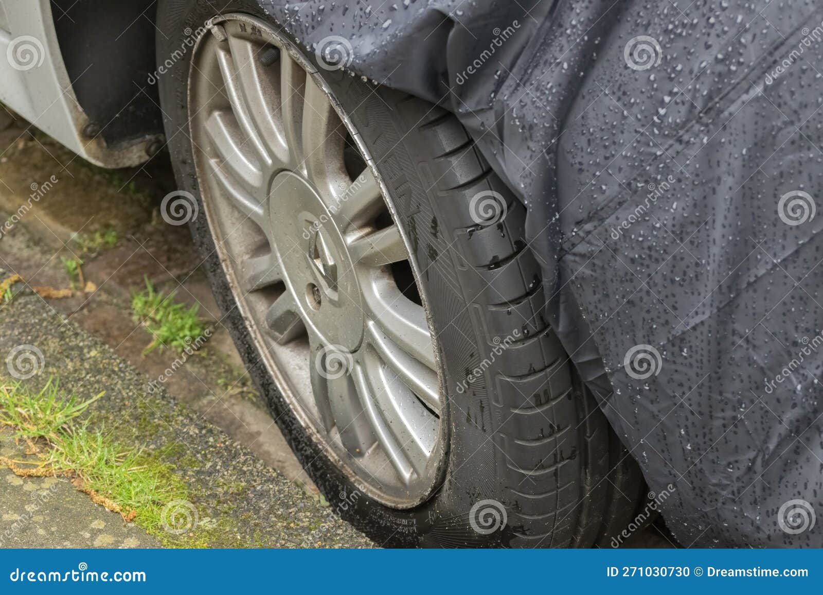 Car Cover Over a Wheel at Amsterdam the Netherlands 28-2-2023 Editorial ...