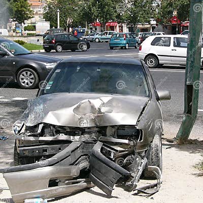 Car Crash stock photo. Image of dented, bonnet, busted, bent - 71852