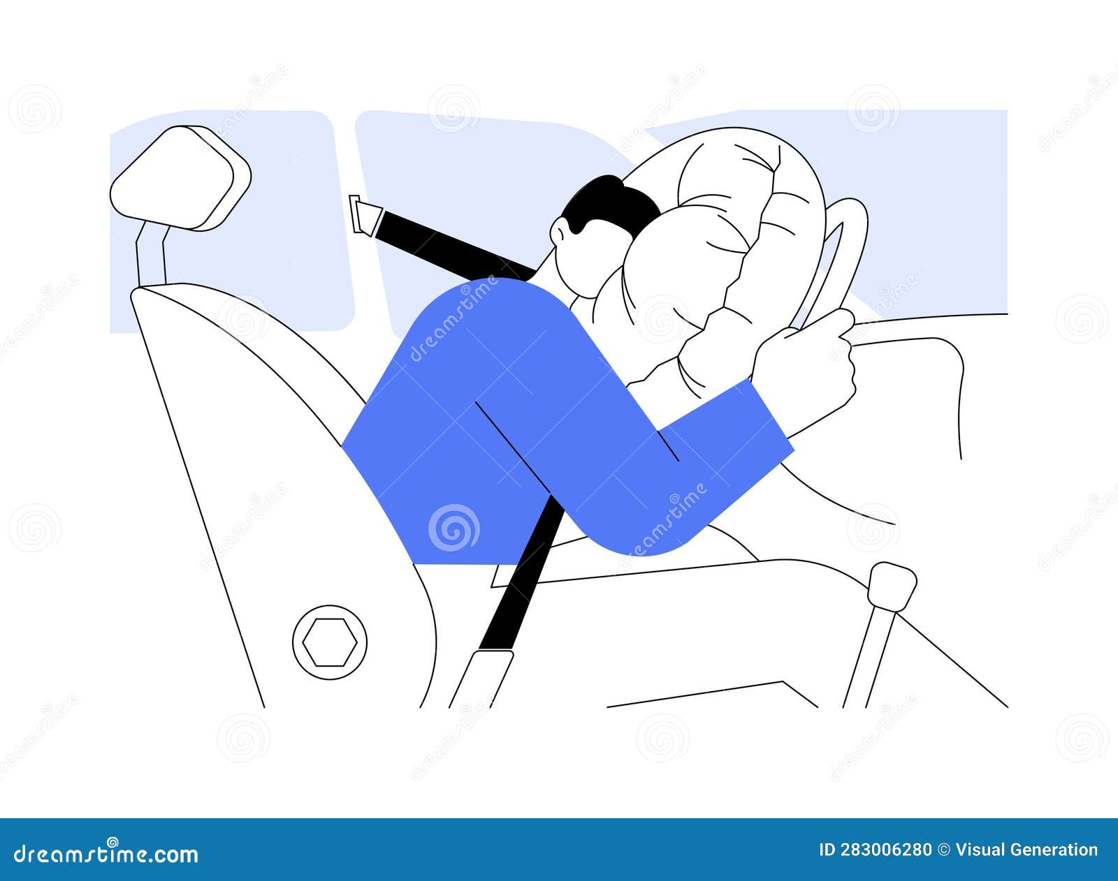 Car Crash Abstract Concept Vector Illustration. Stock Vector ...