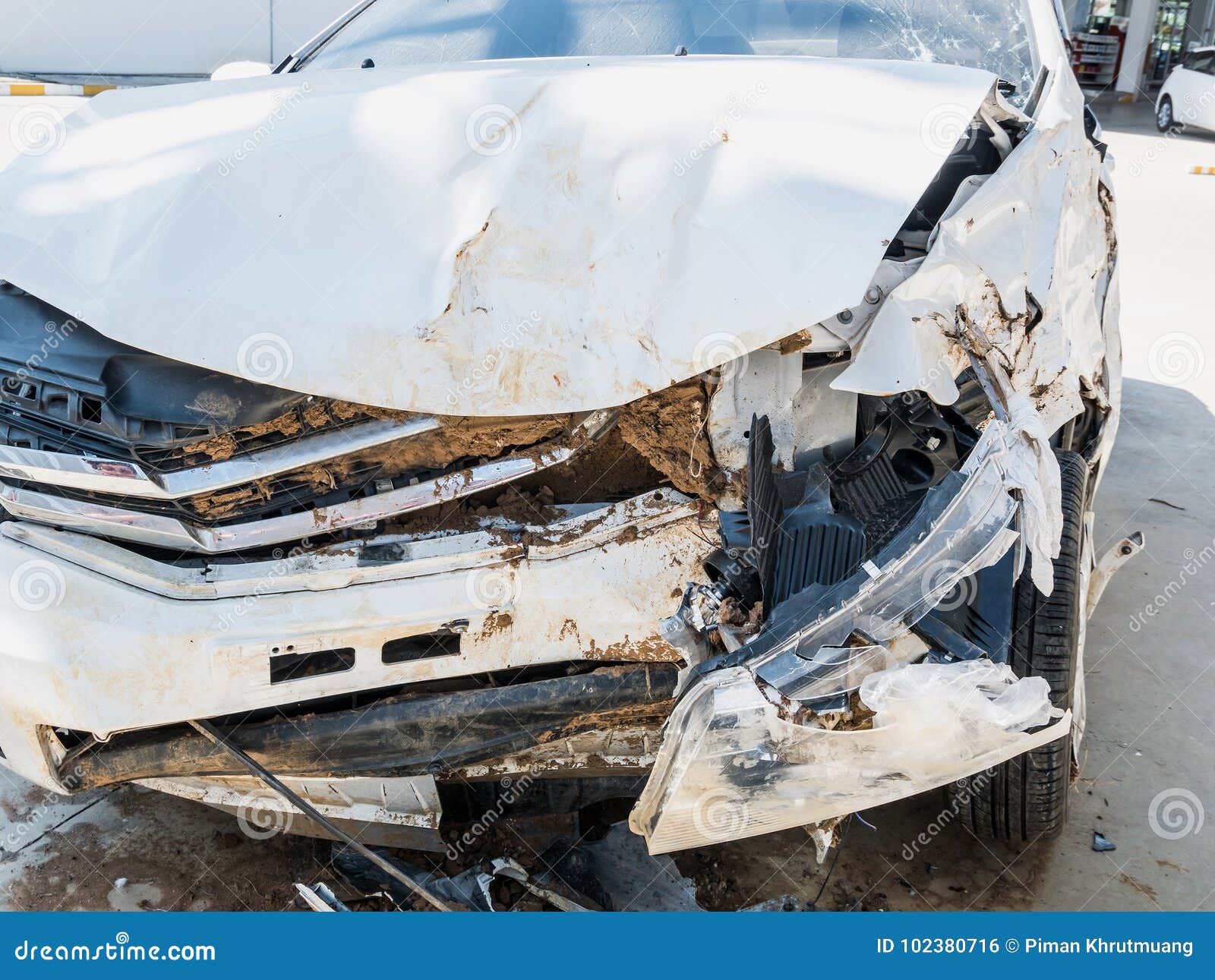 Car Crash Accident Background Stock Photo - Image of injury, bumper ...