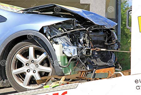 Car crash stock photo. Image of destroyed, fender, bodywork - 32977900