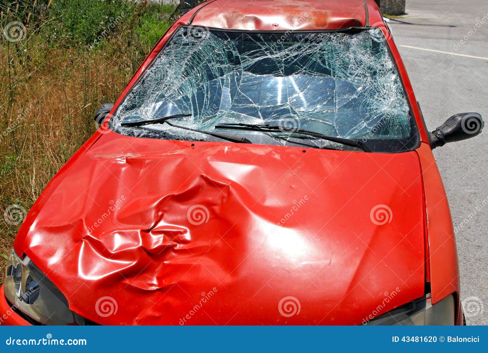 Car crash stock photo. Image of windscreen, laminated - 43481620