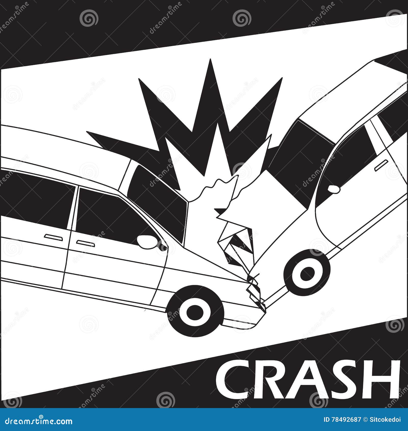 Crash Comic Word Vector Illustration | CartoonDealer.com #95721412