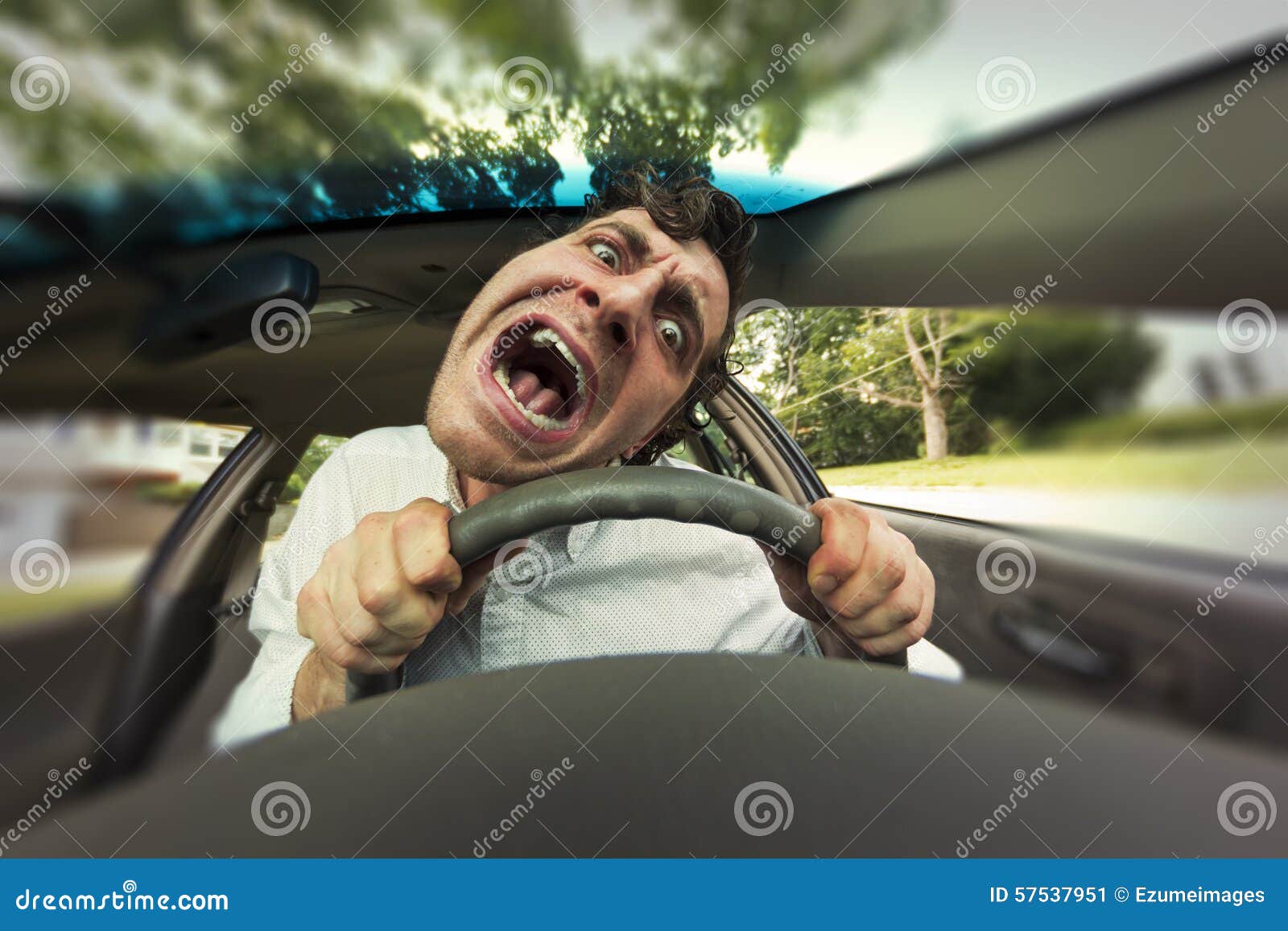 Car Crash Face stock image. Image of dangerous, fisheye - 57537951