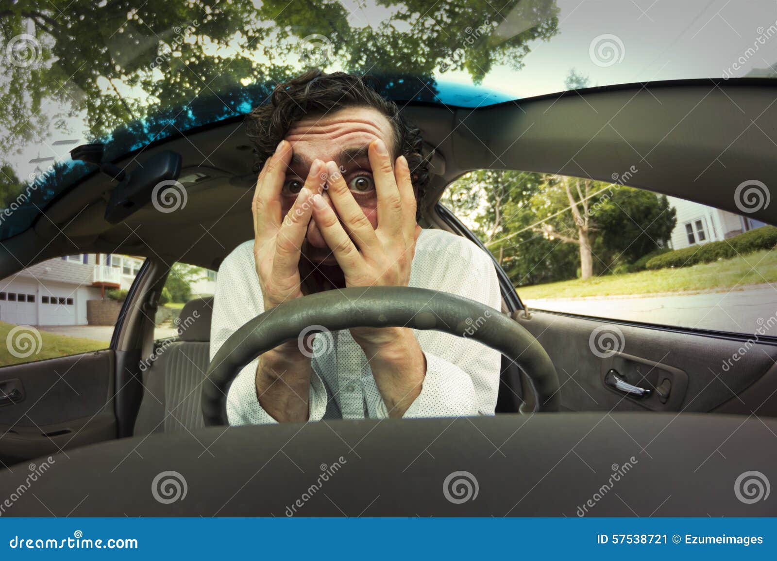 Car Crash Face stock image. Image of traffic, adult, male - 57538721