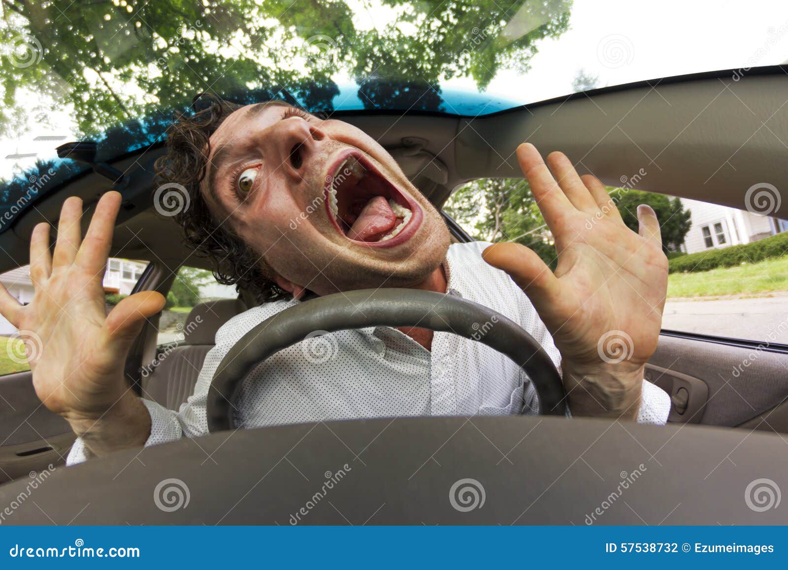 Car Crash Face stock photo. Image of crash, hands, scared - 57538732