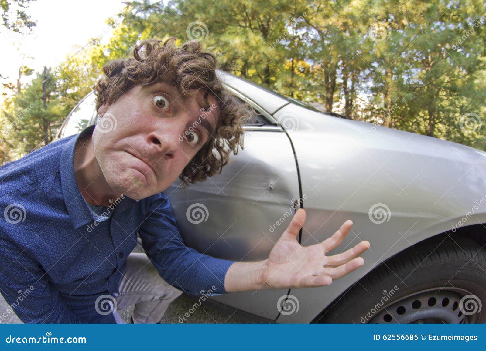 Car Crash Facial Expression Stock Image - Image of driver, looking ...