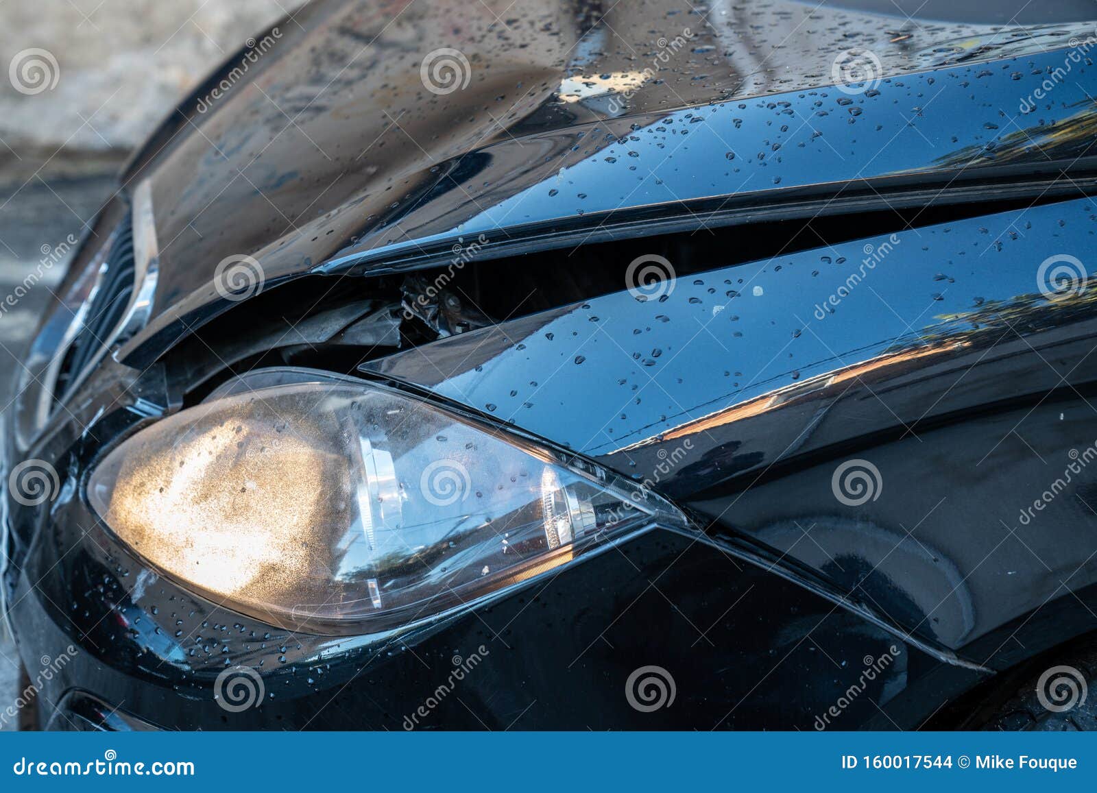Car Crash, Frontal Collision Damage Stock Photo - Image of bodywork ...