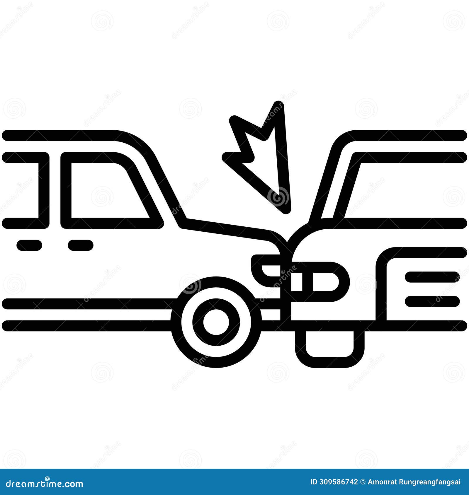 Mix Icon For Accident, Disaster And Mishap Stock Photography ...