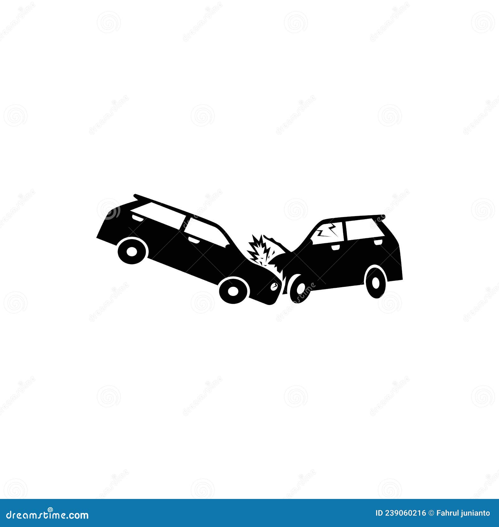 Car Crash Icon Vector Template Illustration Stock Illustration ...