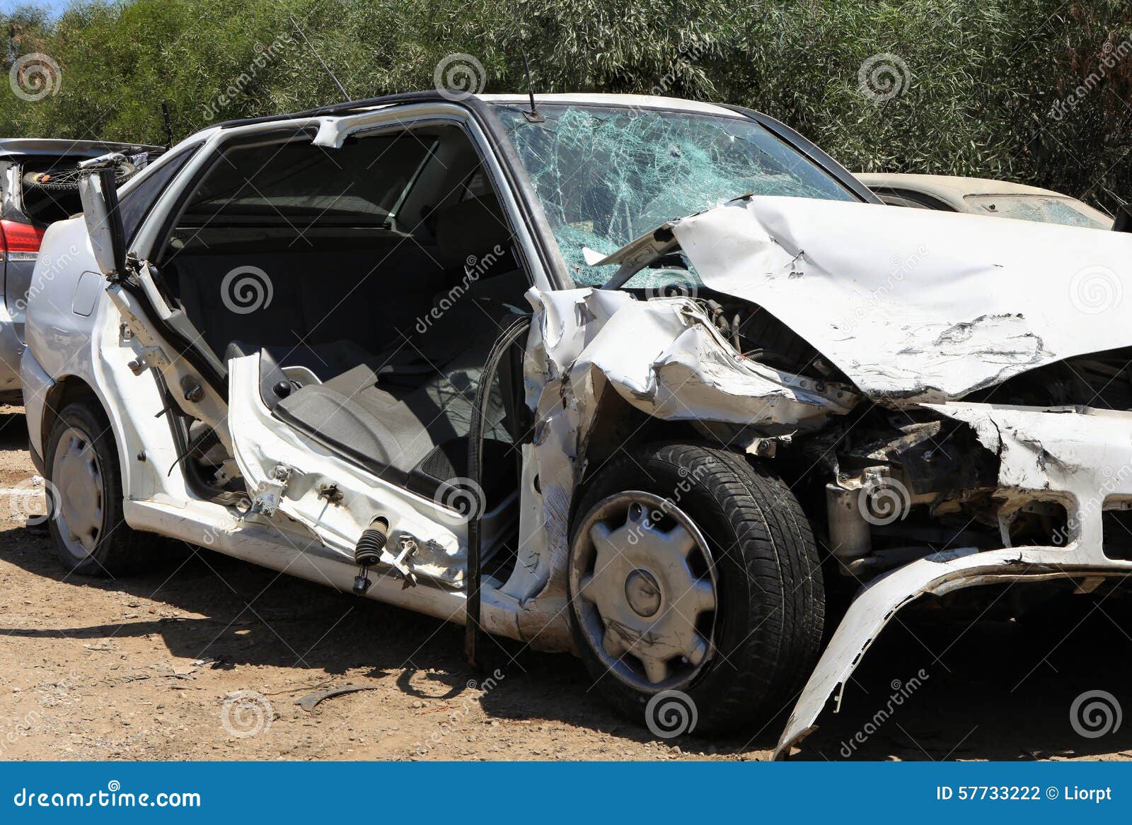 Car Crash Image with Damage Stock Photo - Image of safe, crashed: 57733222