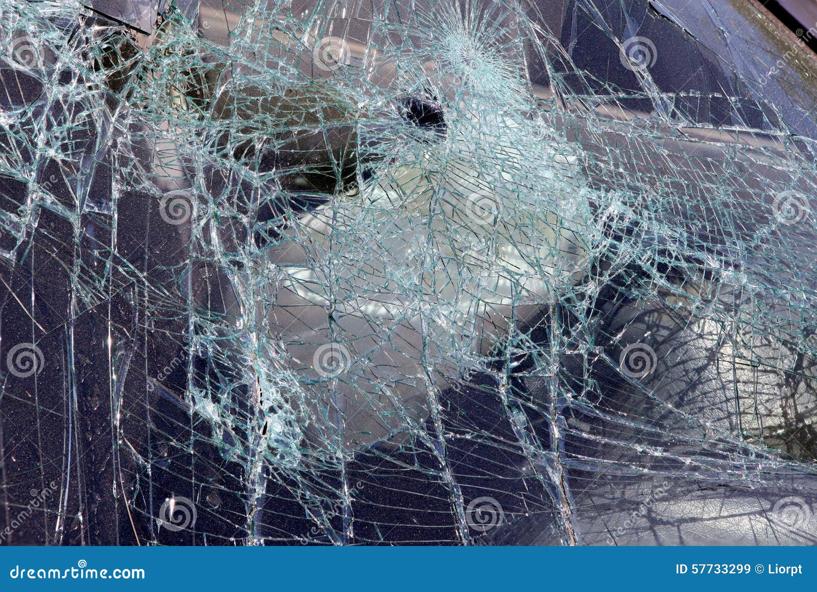 Car Crash - Smashed Windshield Stock Image - Image of vandalism, crack ...