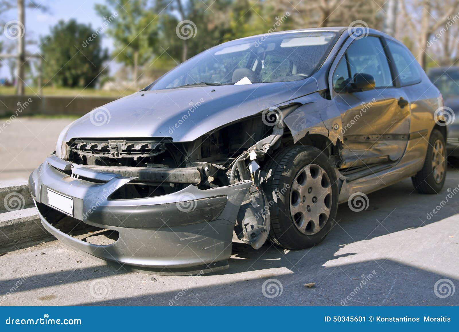 Car crashed stock image. Image of crashed, headlight - 50345601