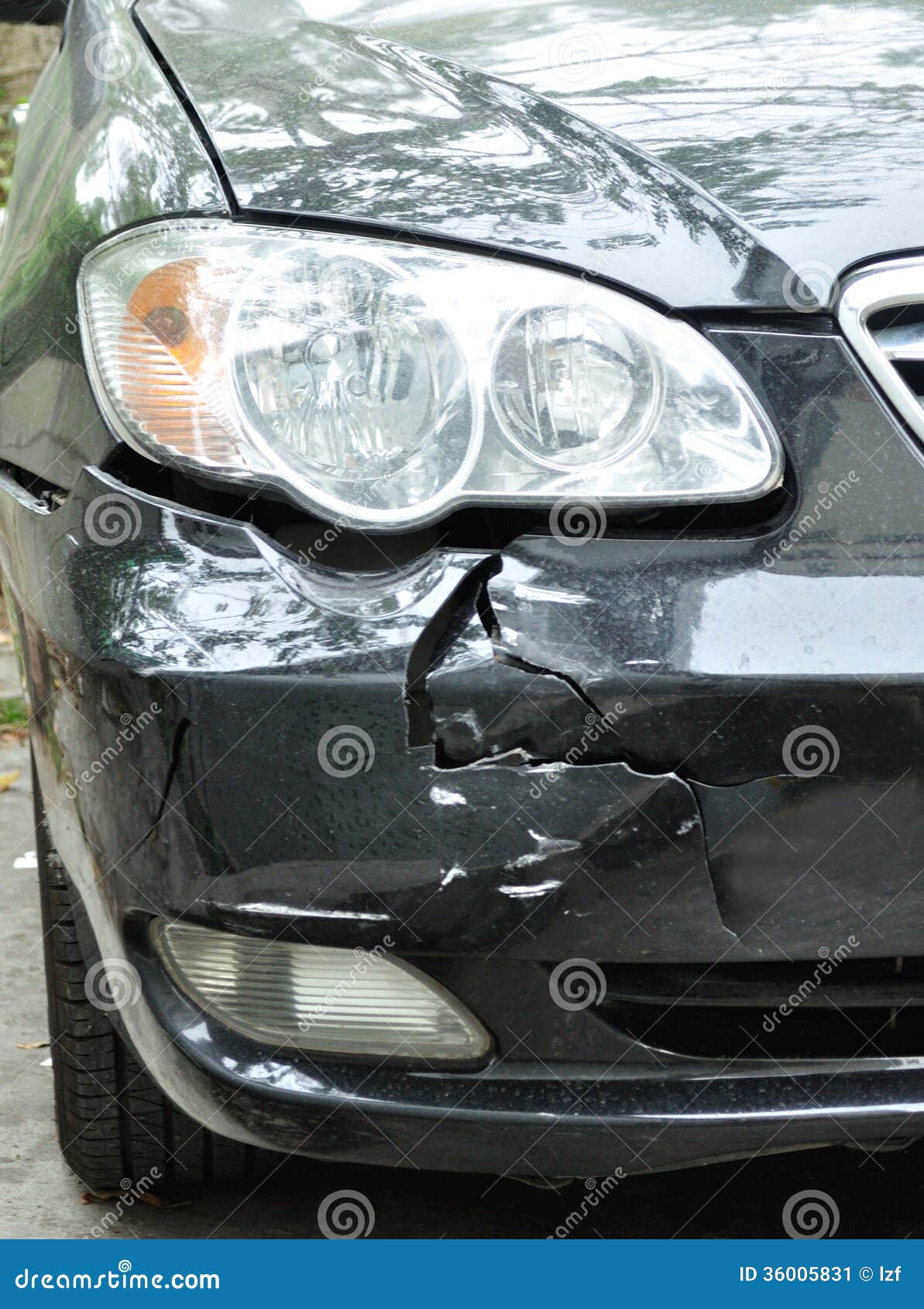 Car crush accident stock image. Image of deformation - 36005831