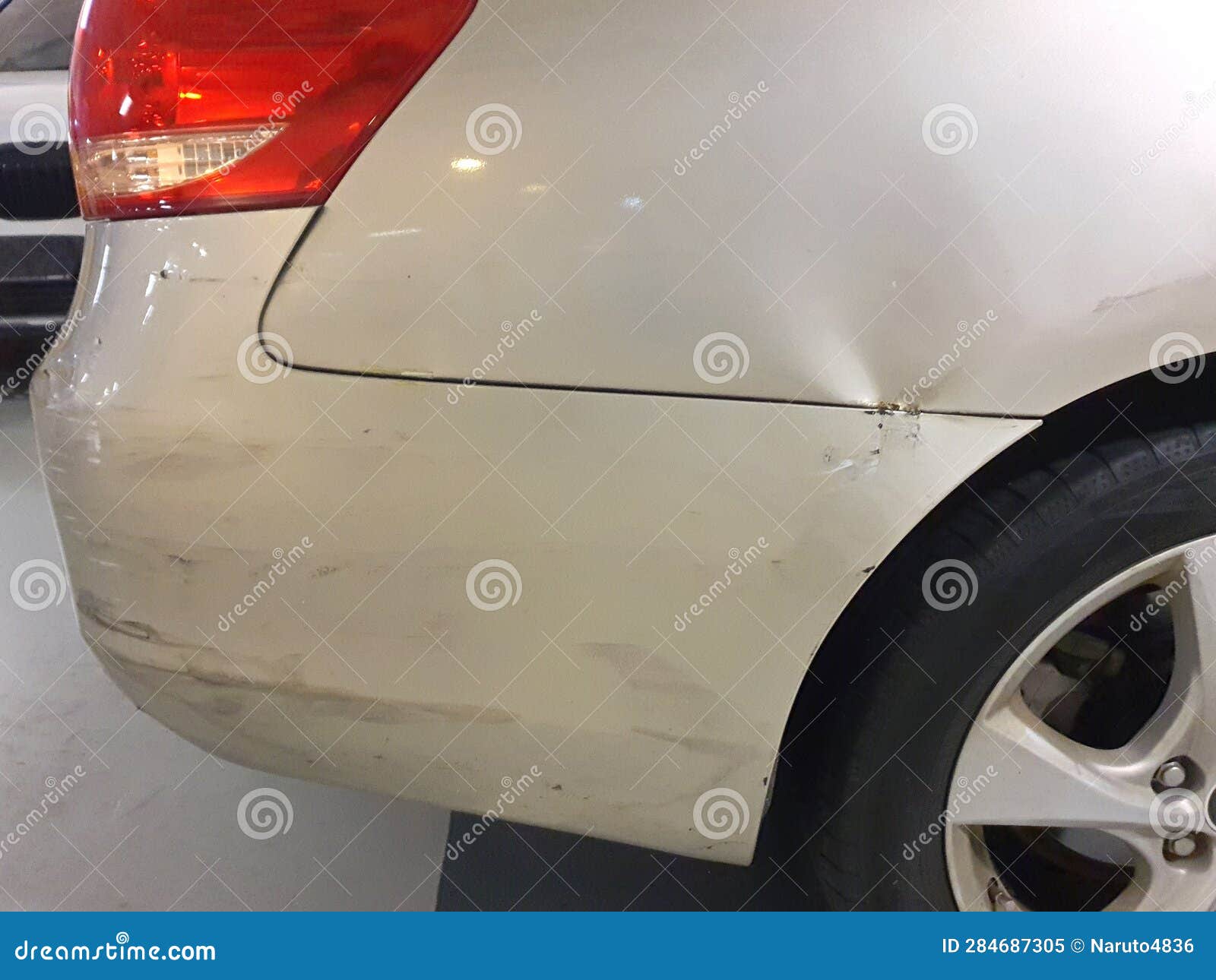 Car with damage stock image. Image of accidents, collision - 284687305