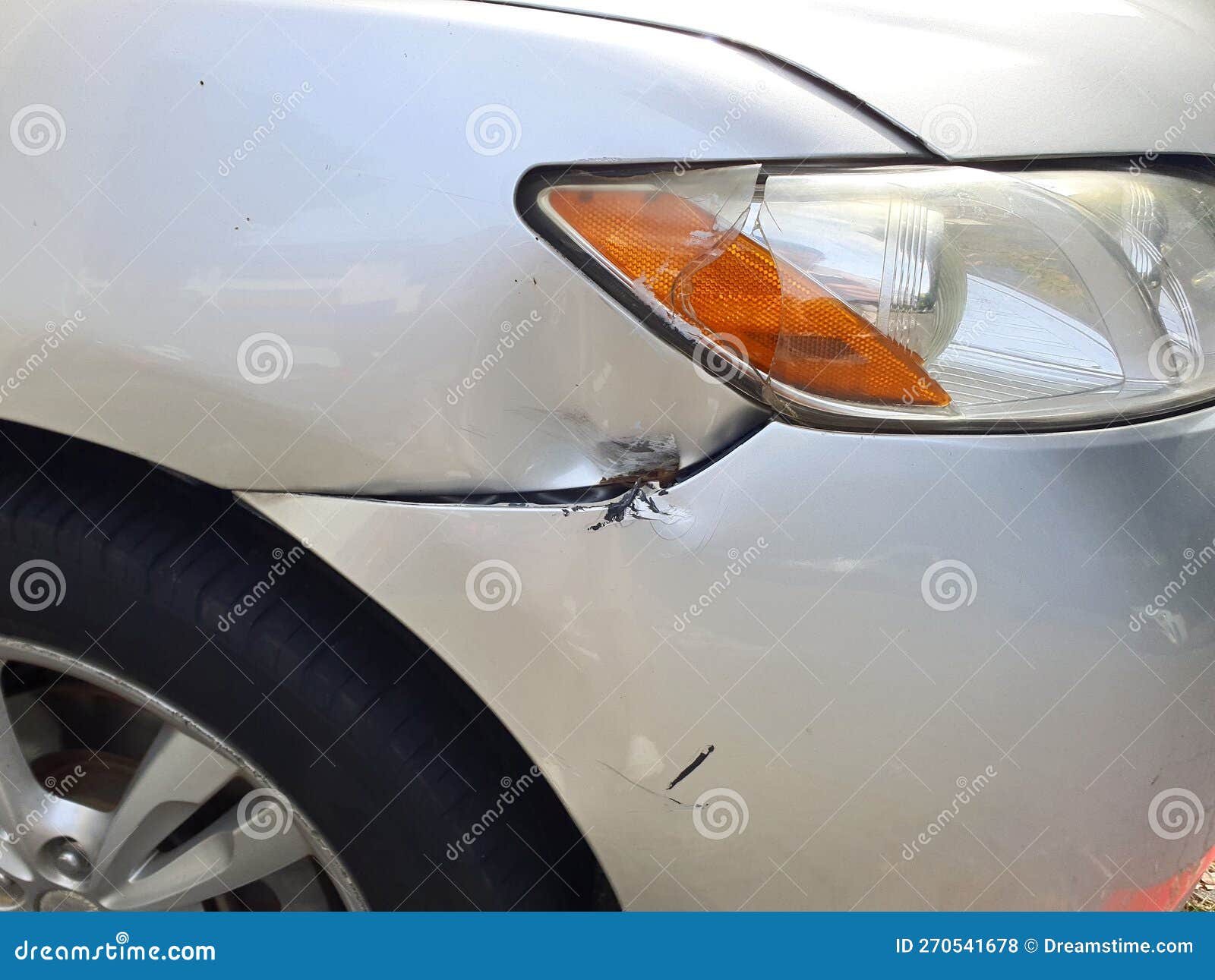 Car with damage stock photo. Image of driver, panel - 270541678