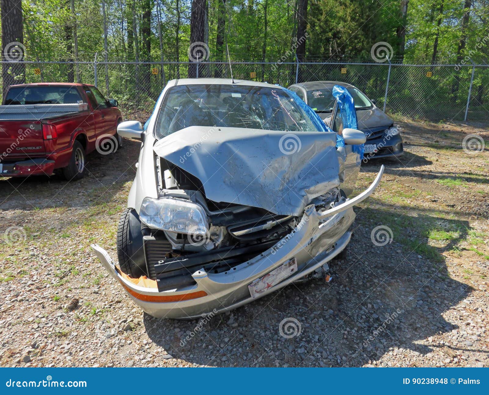 Car Damaged in Auto Collision Editorial Stock Photo - Image of driving ...