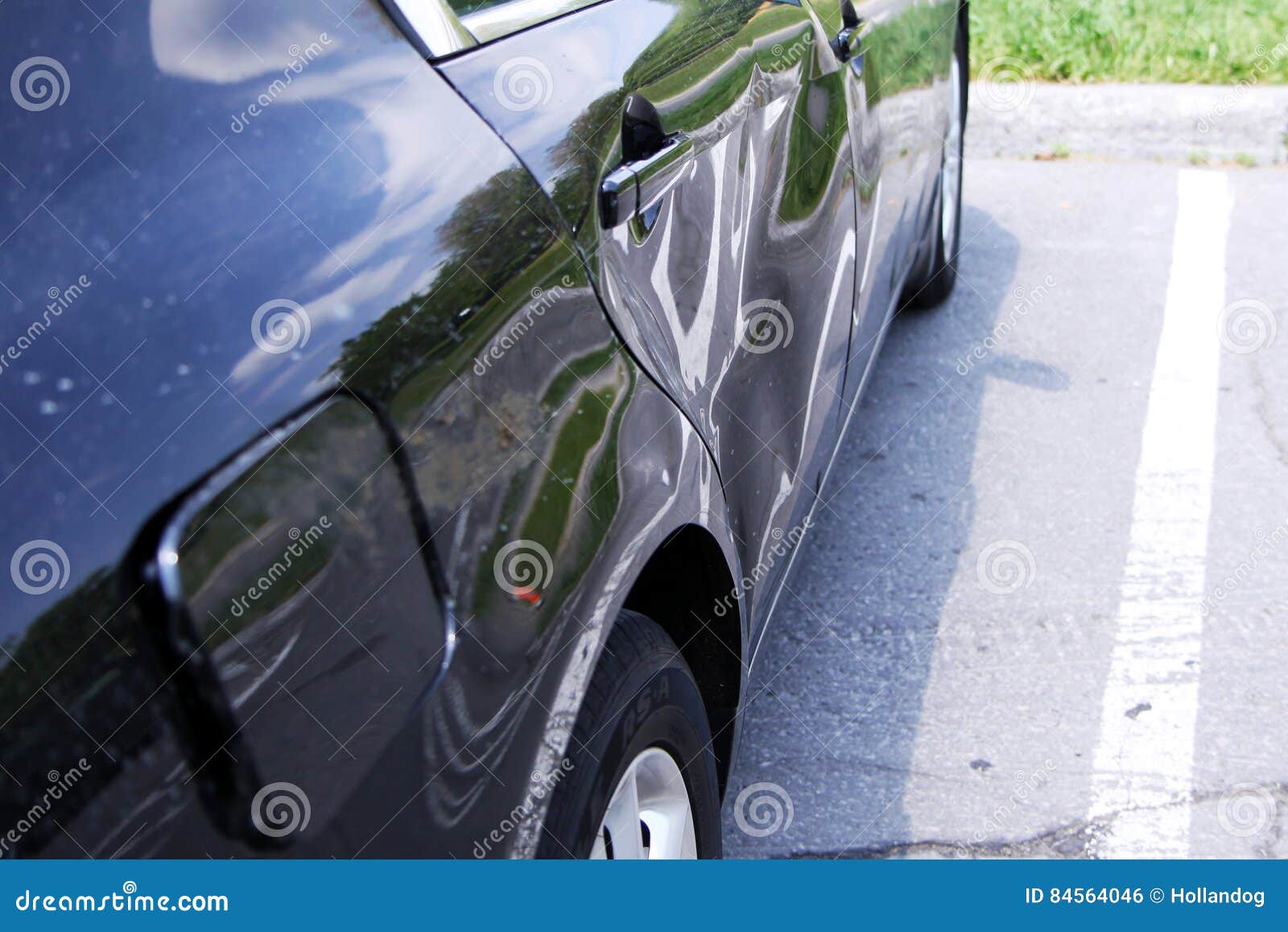 Car damaged in a collision stock photo. Image of claim - 84564046