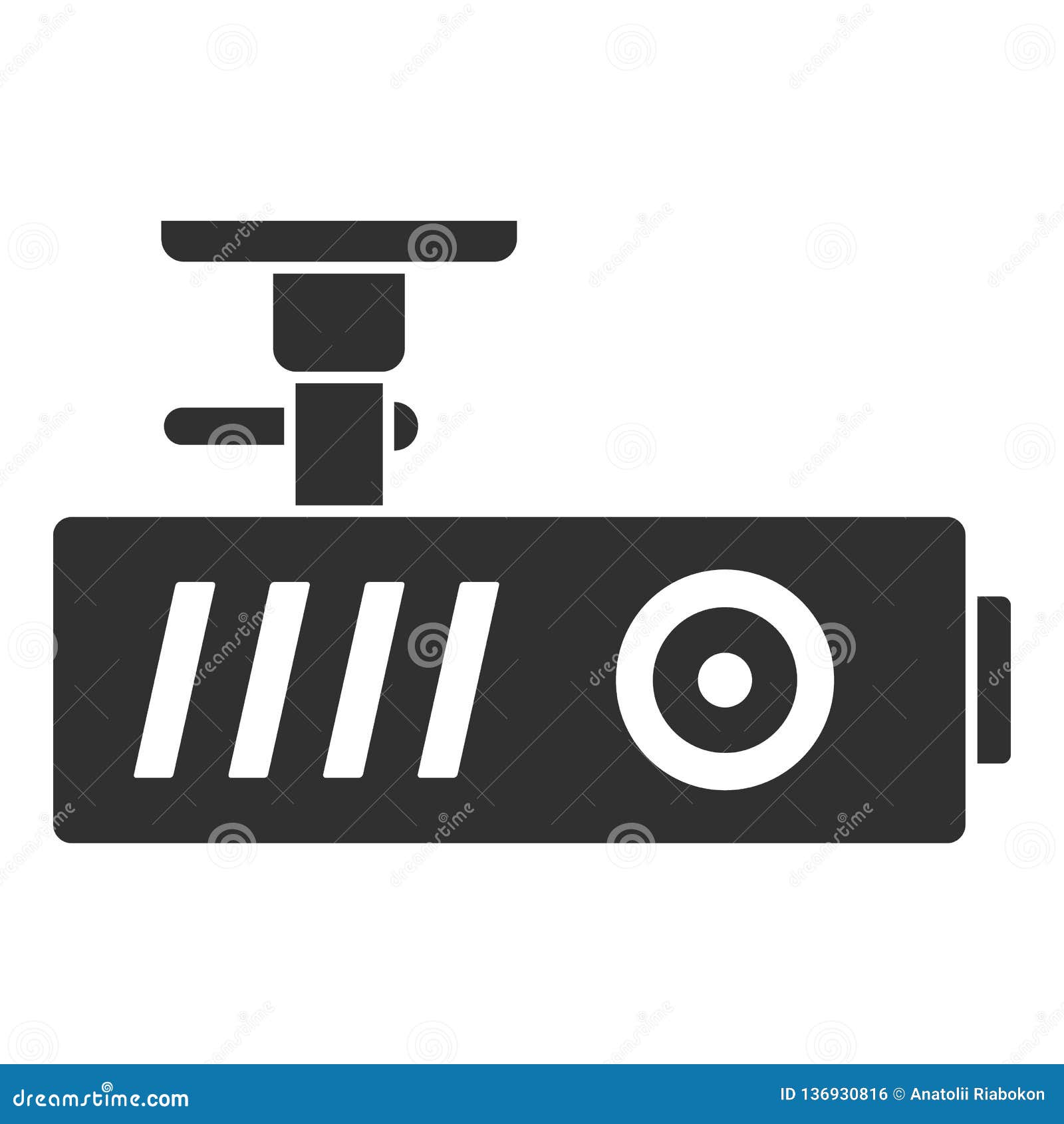 Car Dash Cam Icon, Simple Style Stock Vector - Illustration of frame ...