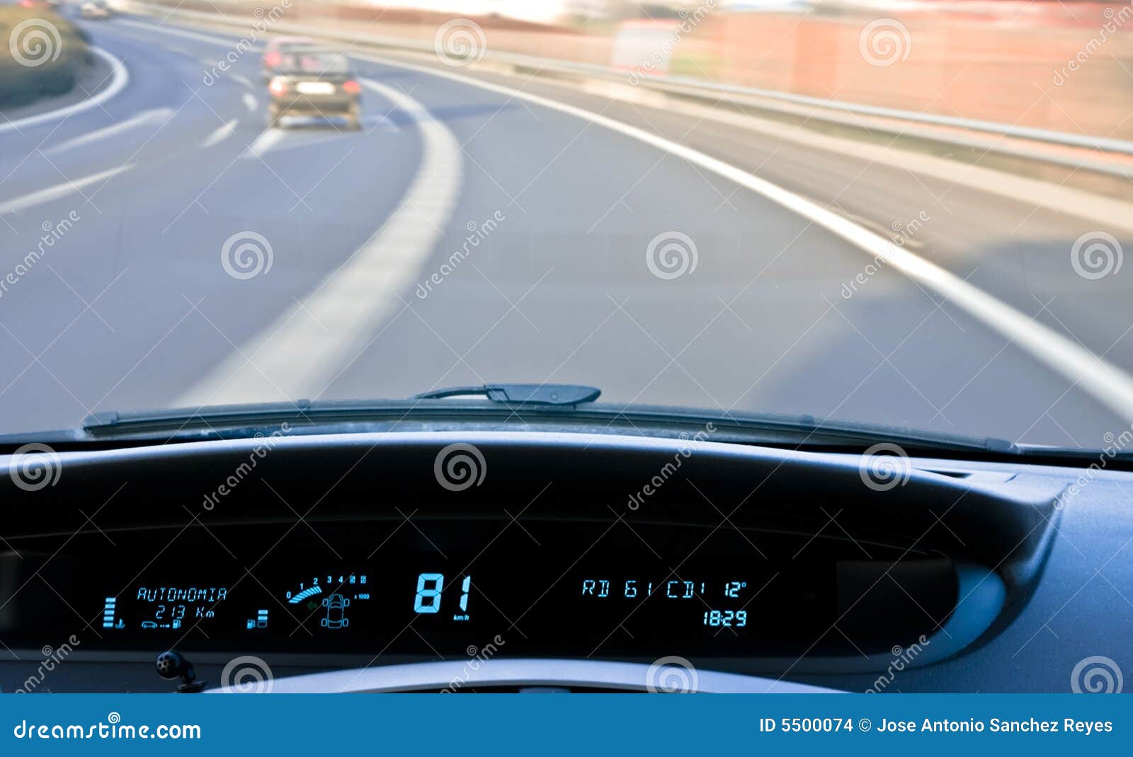 Car dash detail stock photo. Image of blur, automobile - 5500074