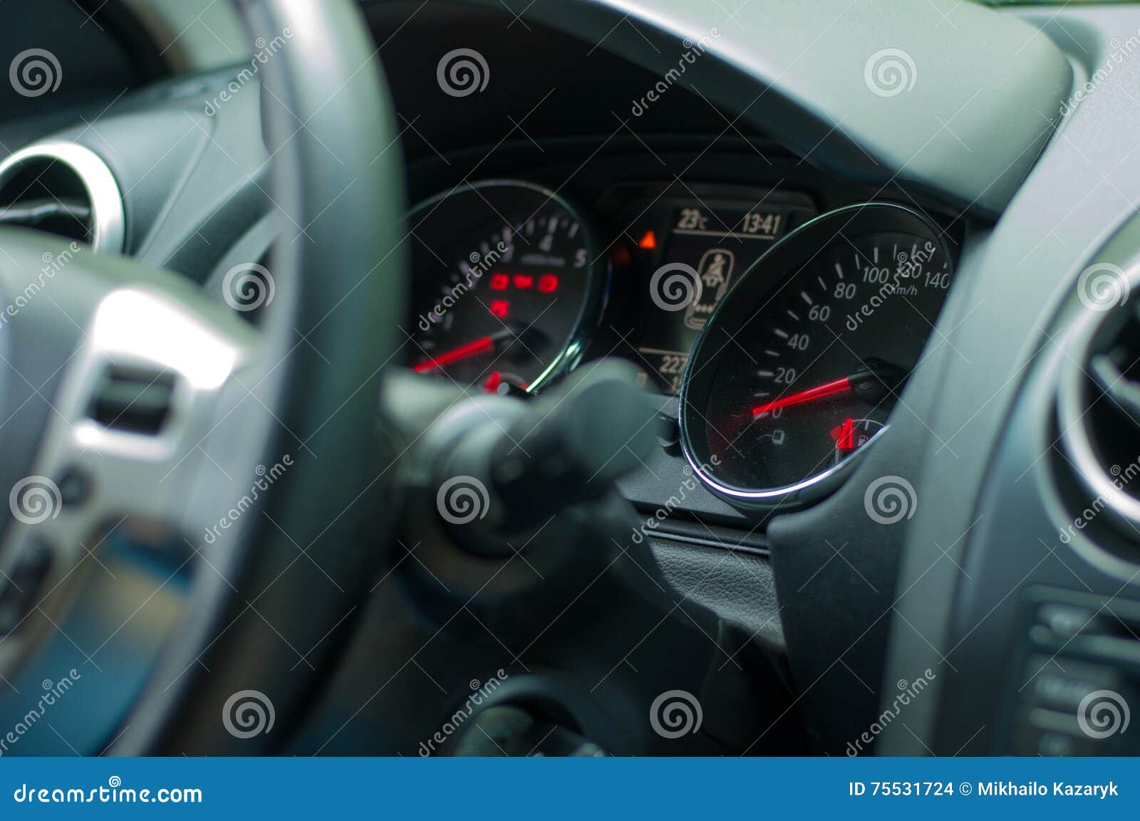 Car dash panel stock photo. Image of arrow, driving, indoors - 75531724