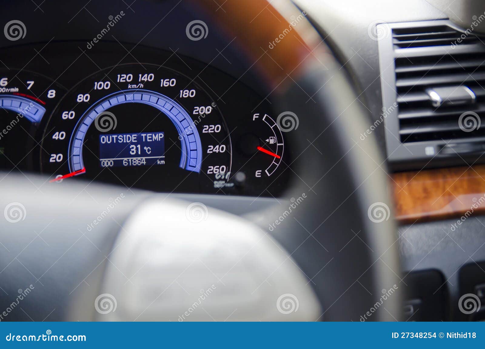 Car Dashboard stock photo. Image of fuel, meter, dashboard - 27348254