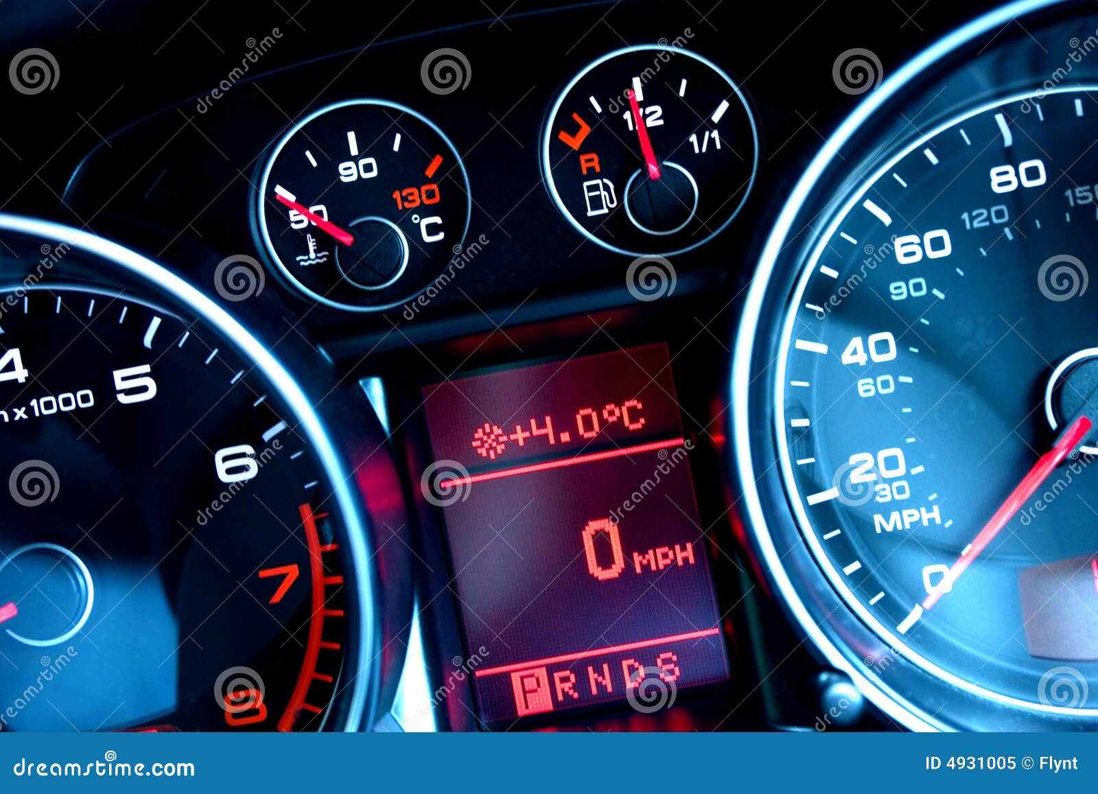 Car dashboard stock image. Image of gauge, fuel, panel - 4931005