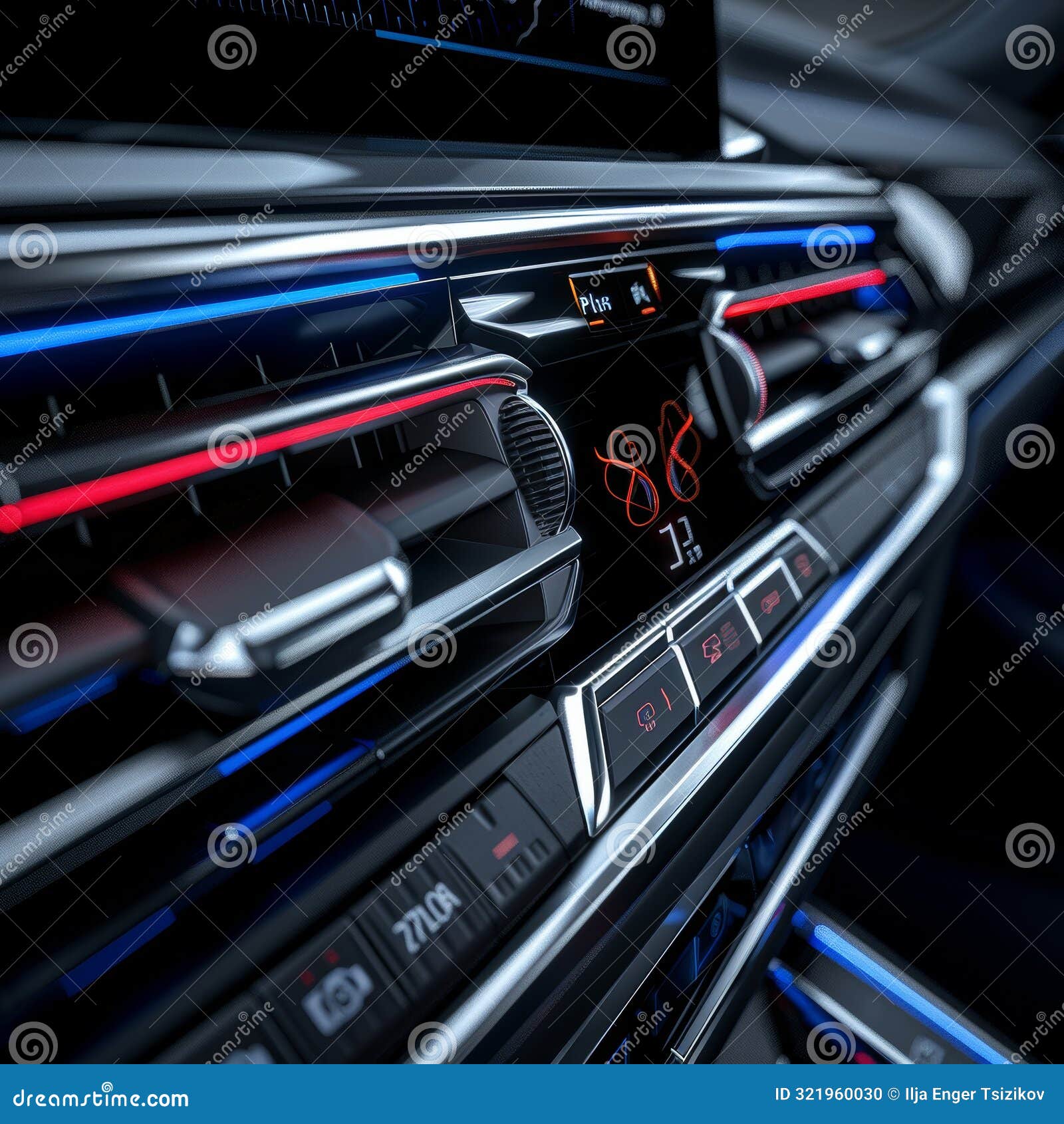 Car Dashboard Airflow Infographic Temperature, Vent Positions Air ...