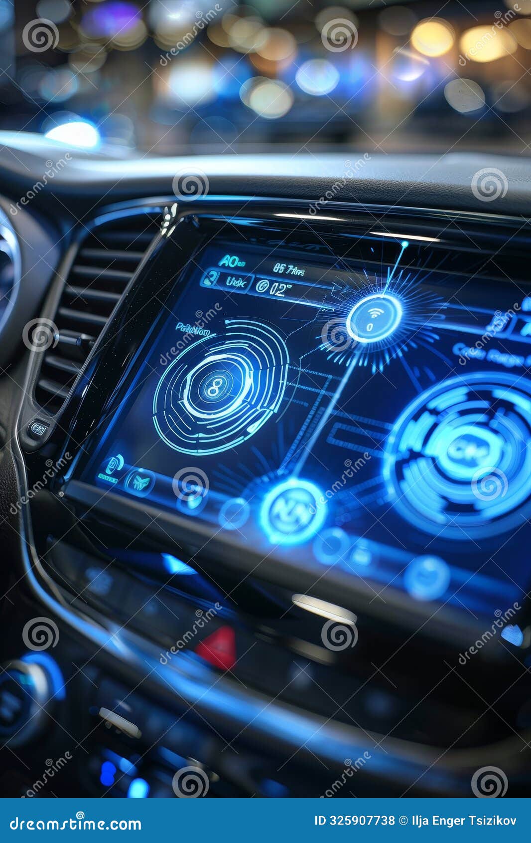 Car Dashboard Airflow Infographic Temperature, Vent Positions Air ...