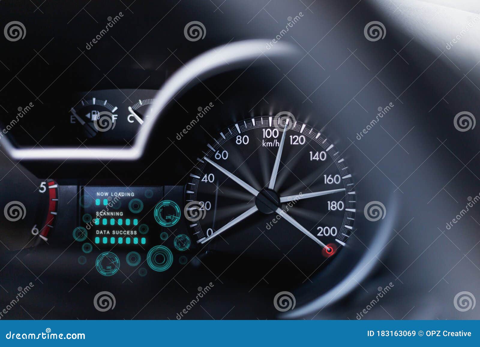 This Car Dashboard Auto Digital Fast Speed Meter Number Kilometer Km ...