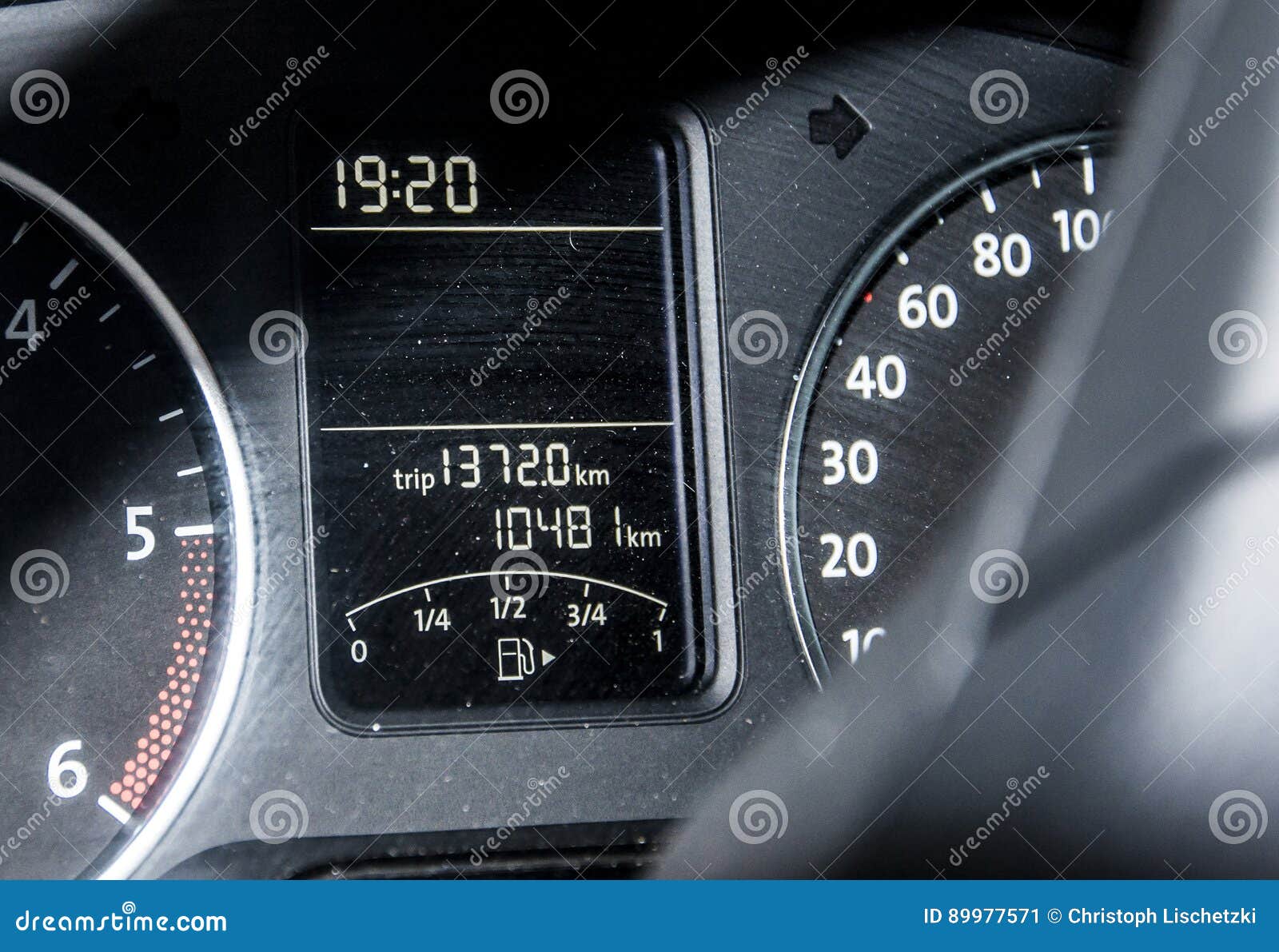 This Car Dashboard Auto Digital Fast Speed Meter Number Kilometer Km ...