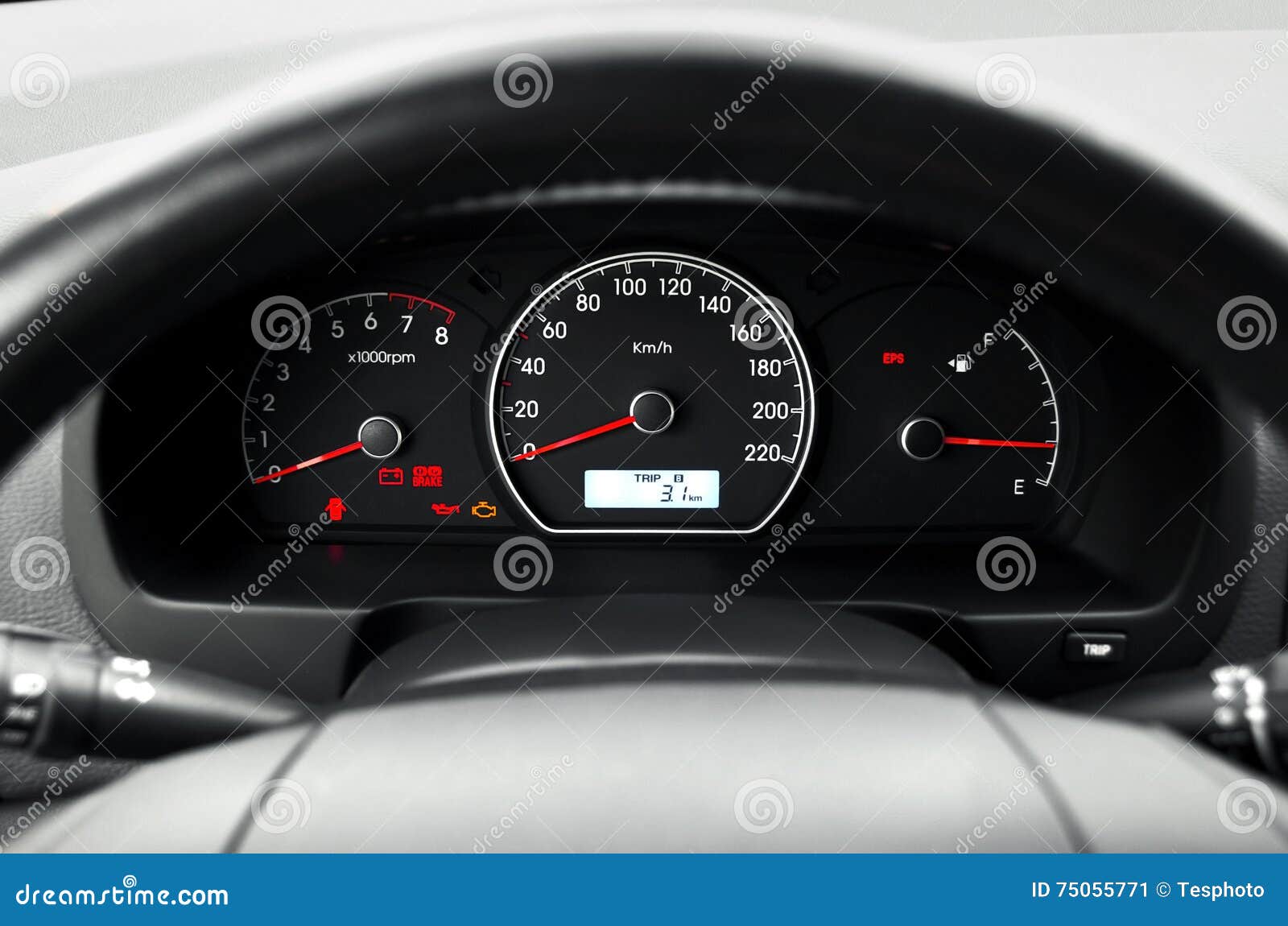 Car dashboard stock image. Image of speed, dashboard - 75055771