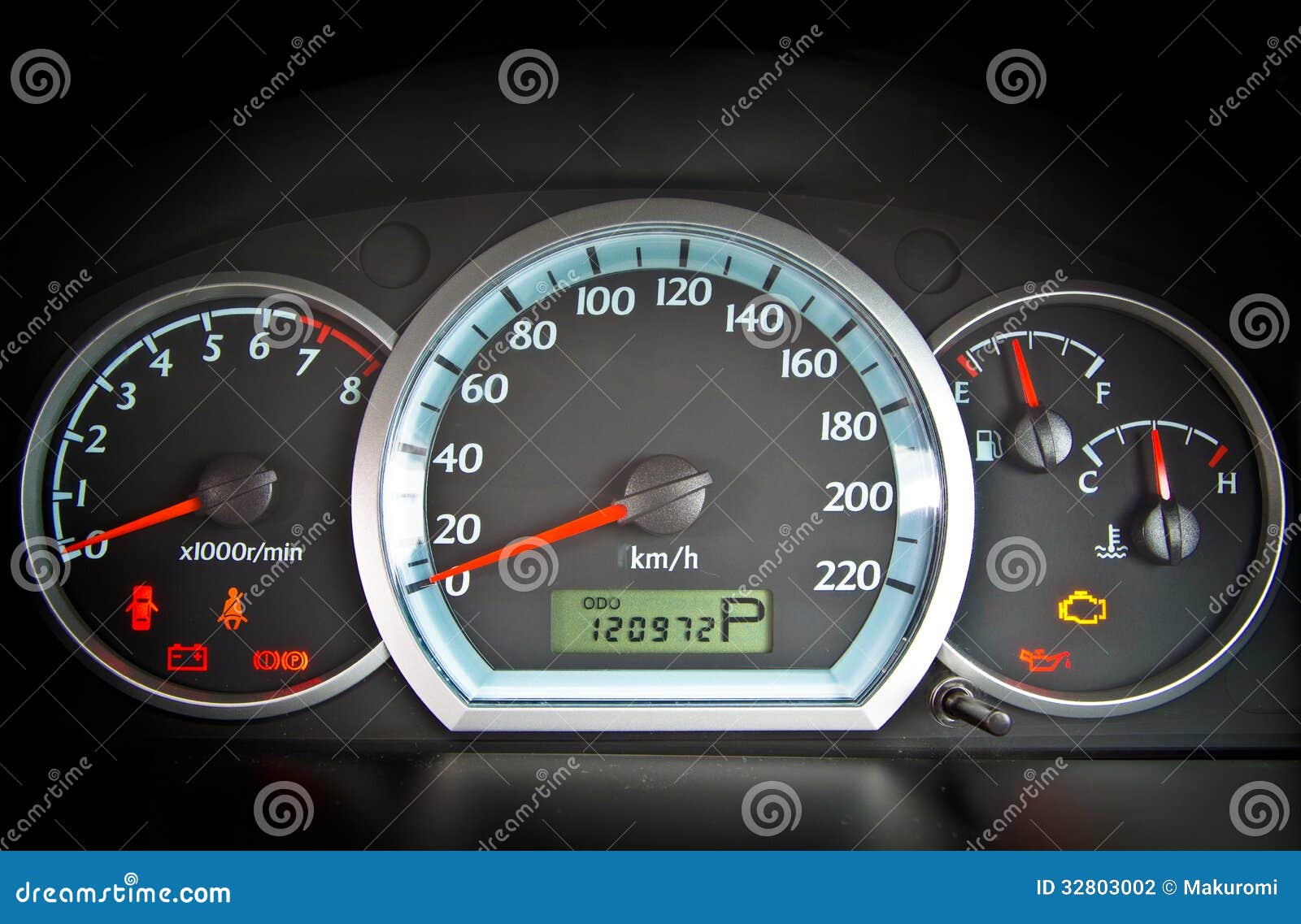 Car dashboard stock photo. Image of automobile, limit - 32803002