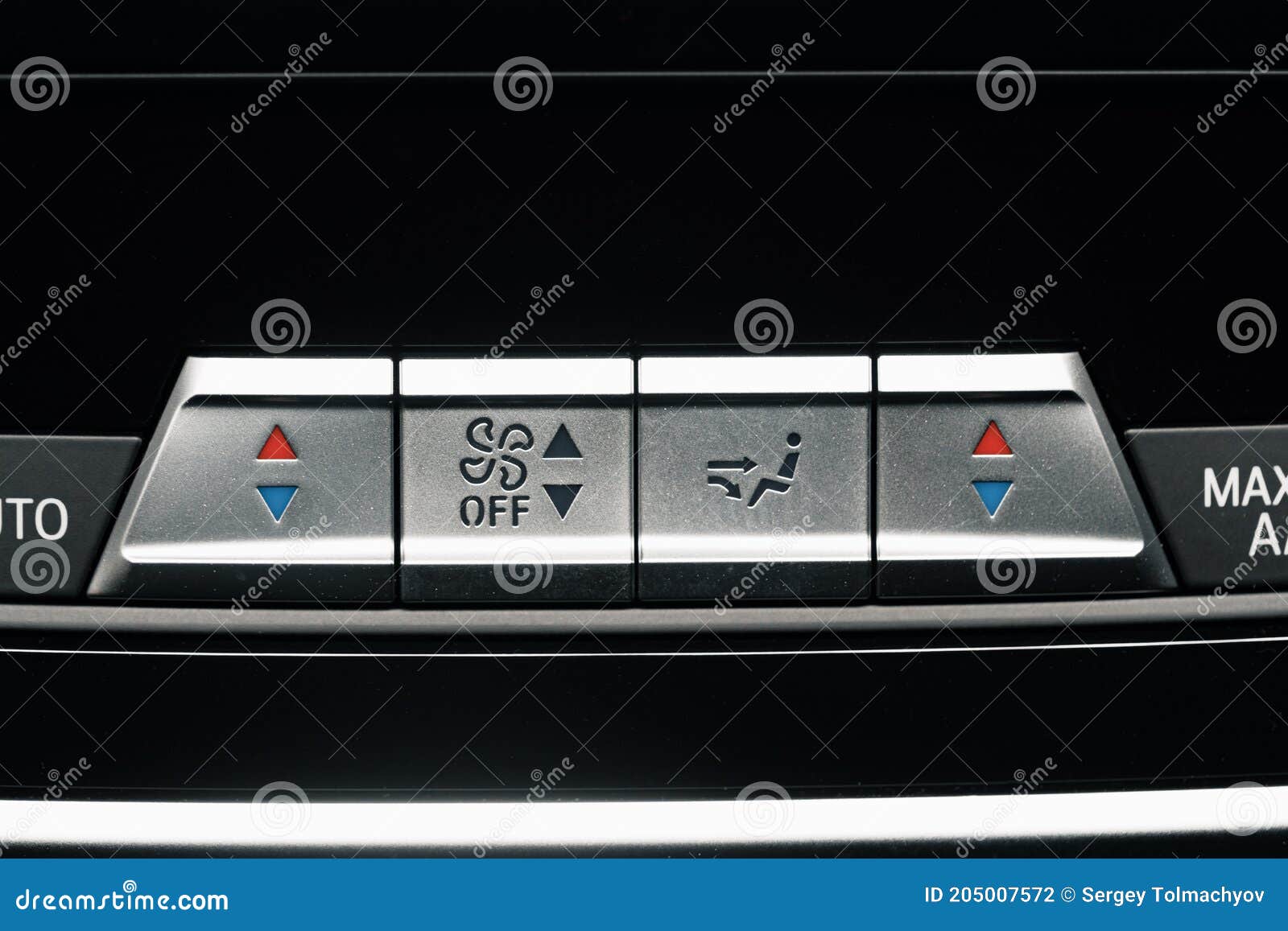 Car Dashboard Control Panel Buttons Close Up Stock Photo - Image of ...
