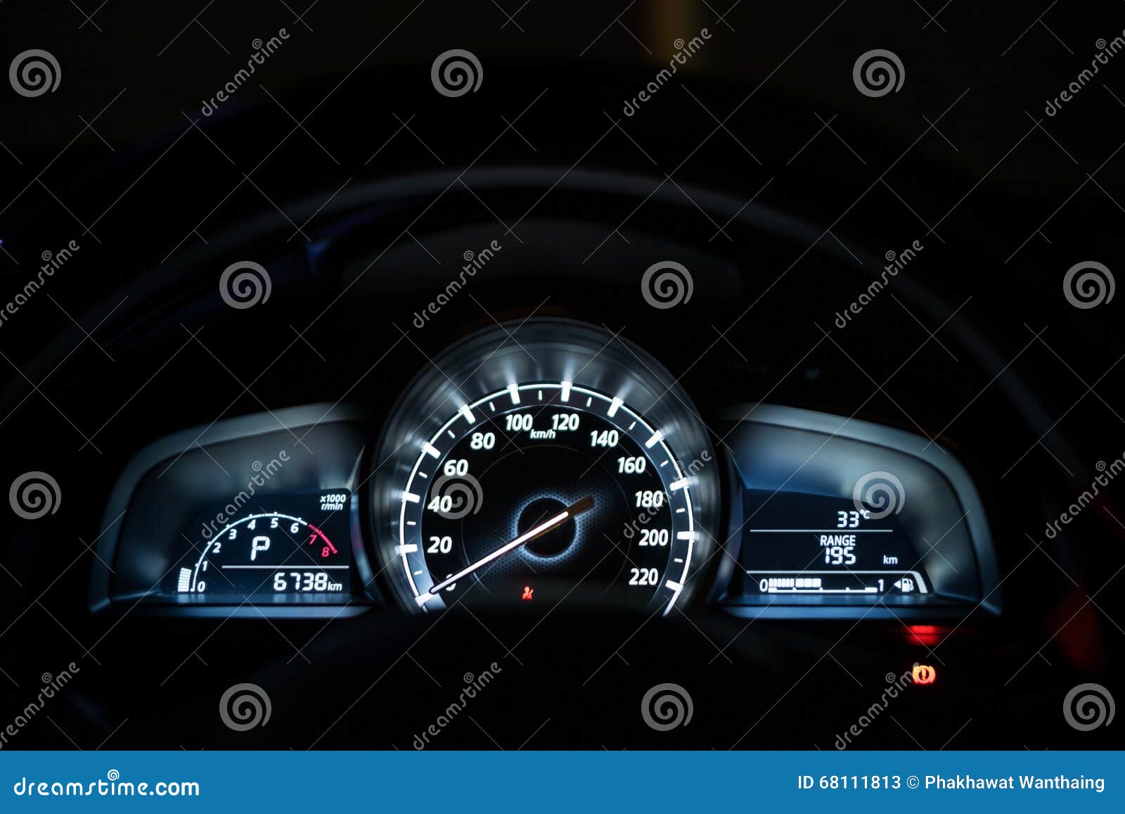 Car dashboard stock image. Image of automobile, speetmeter - 68111813