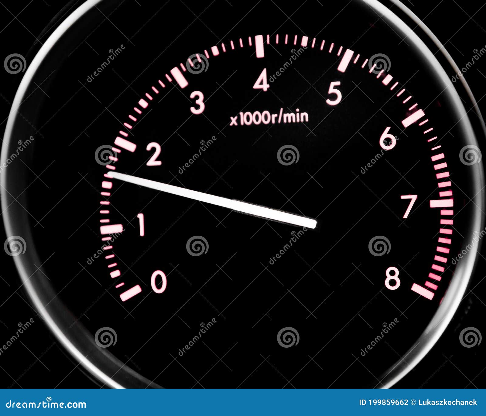 Car Dashboard Dials - Engine RPM (rotations Per Minute Stock Photo ...