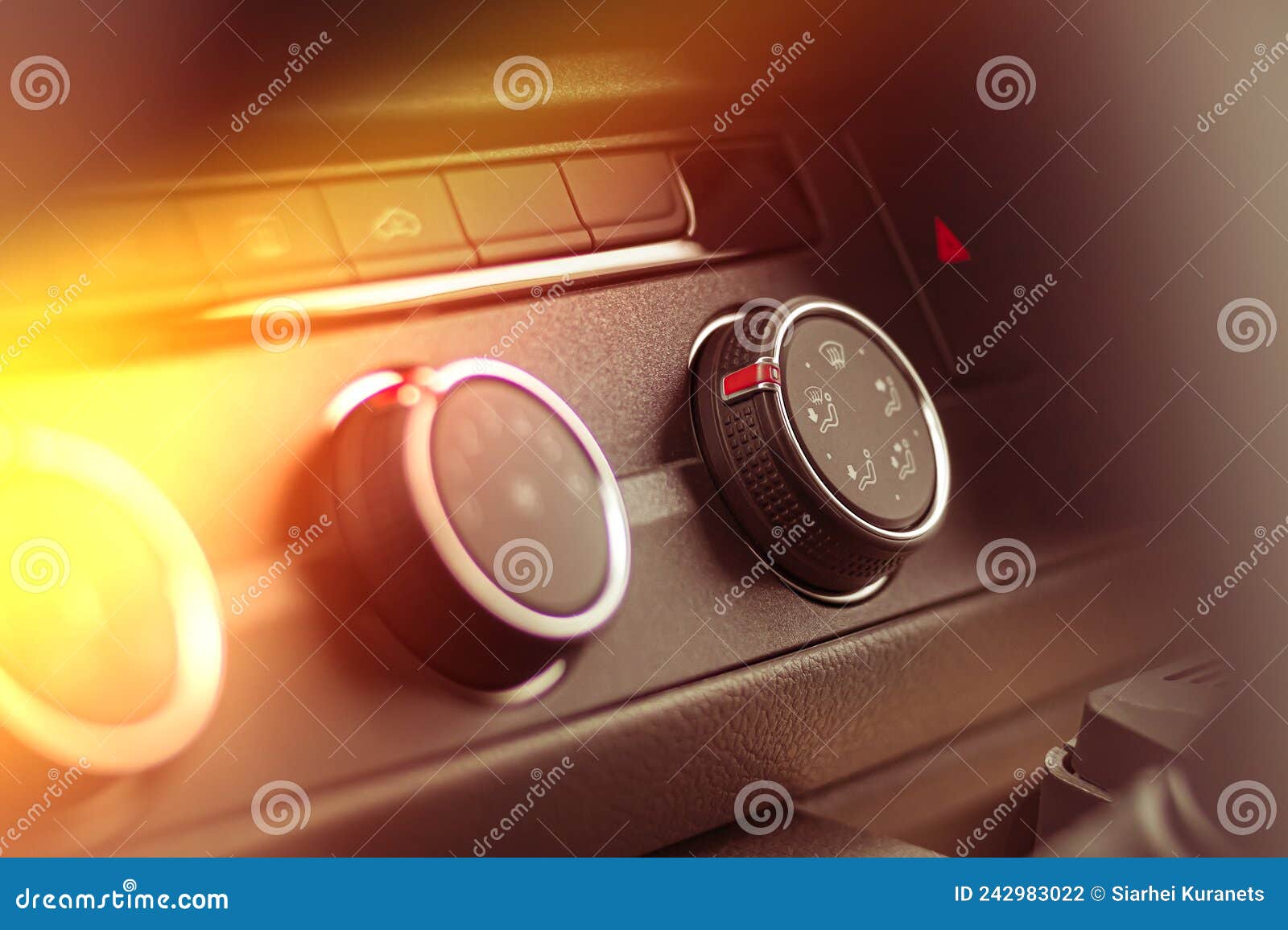 Car. the Dashboard. Engine Coolant Temperature Indicator Stock Photo ...