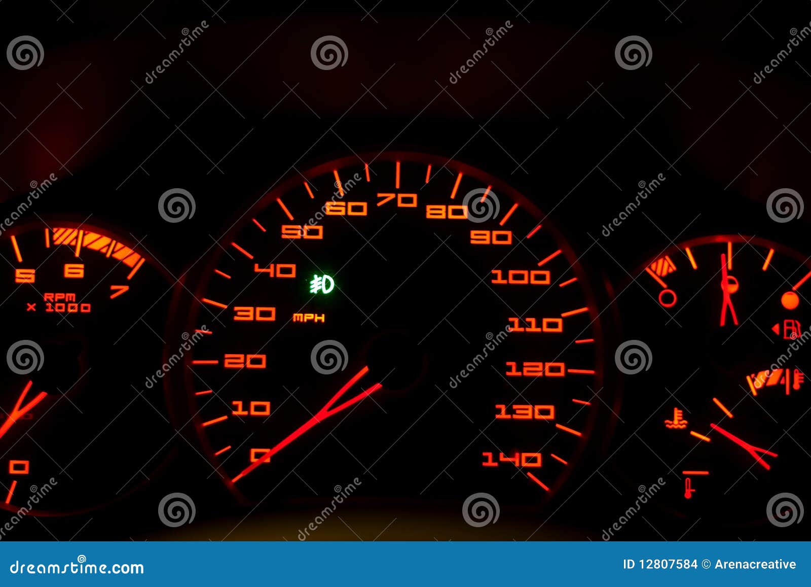 Car Dashboard Gauges stock photo. Image of fiber, gage - 12807584