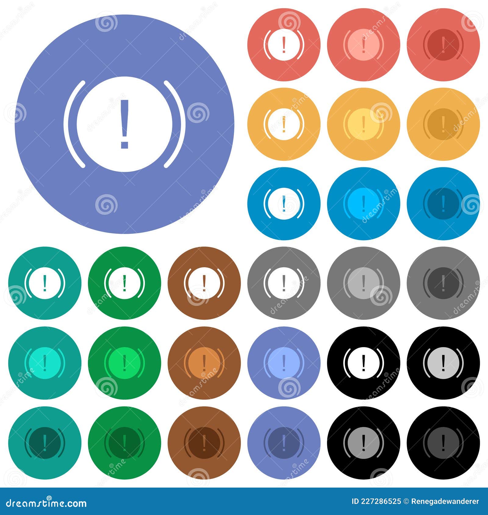 Car Dashboard Handbrake Indicator Icons In Color Illuminated Glass ...