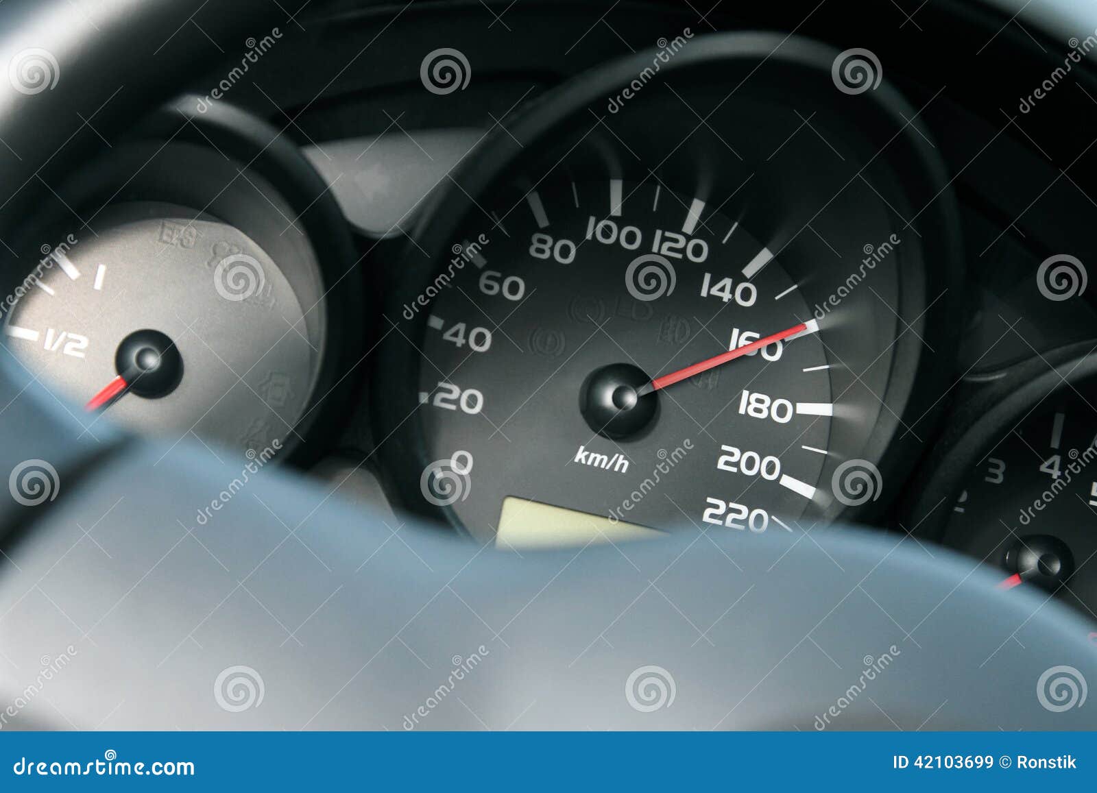 Car Dashboard. High Speed Concept Stock Image - Image of action ...