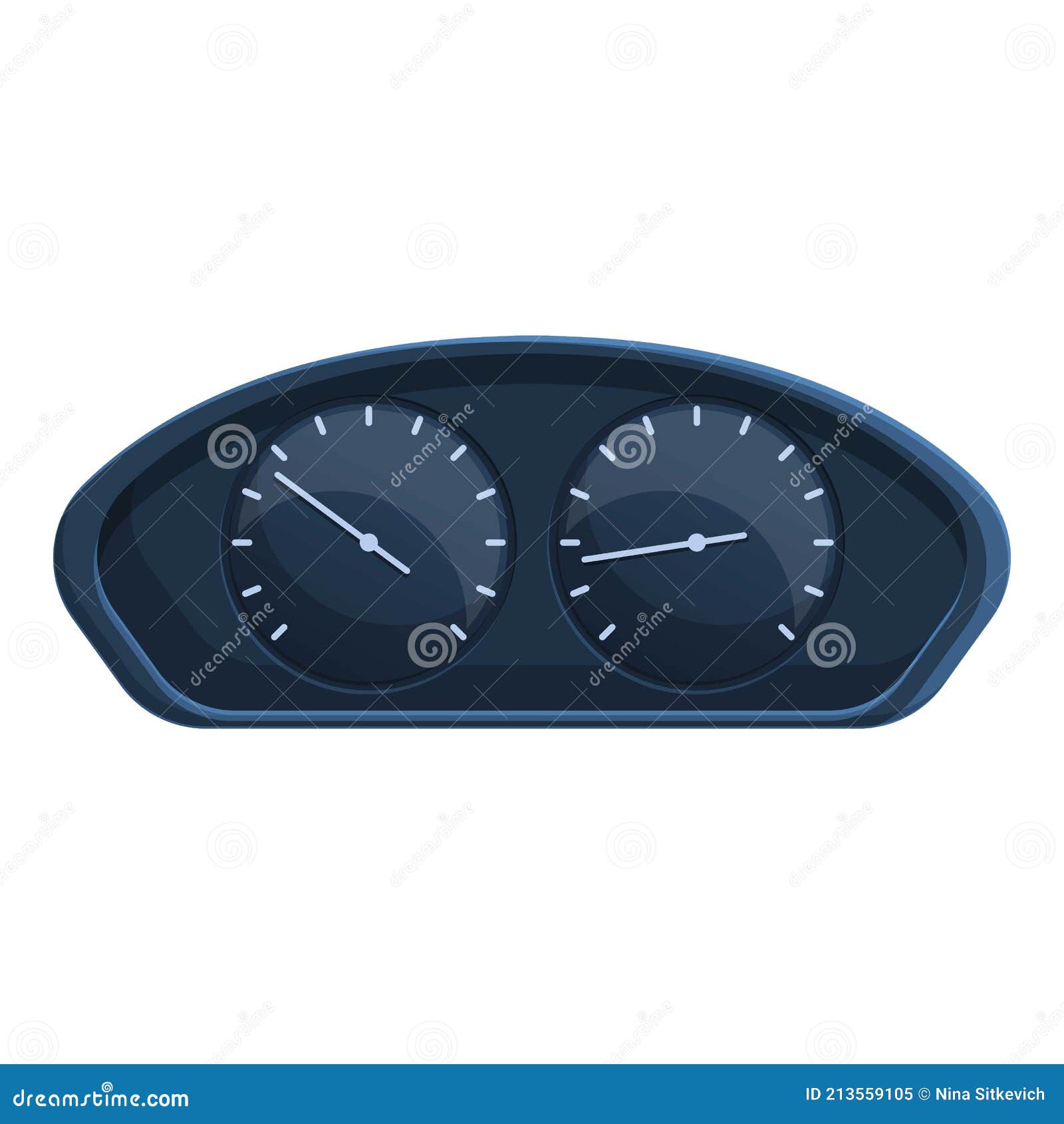 Car Dashboard Icon, Cartoon Style Stock Vector - Illustration of ...