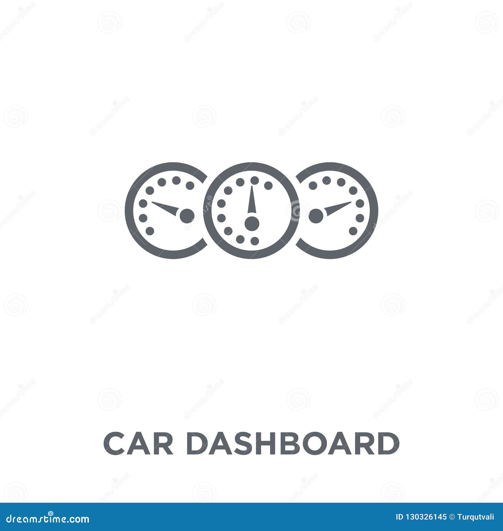 Car Dashboard Icon from Car Parts Collection. Stock Vector ...