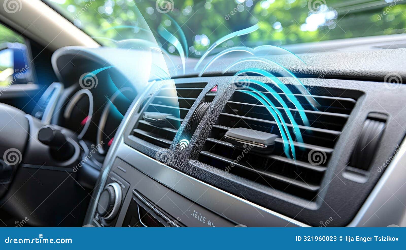 Car Dashboard Airflow Infographic Temperature, Vent Positions Air ...