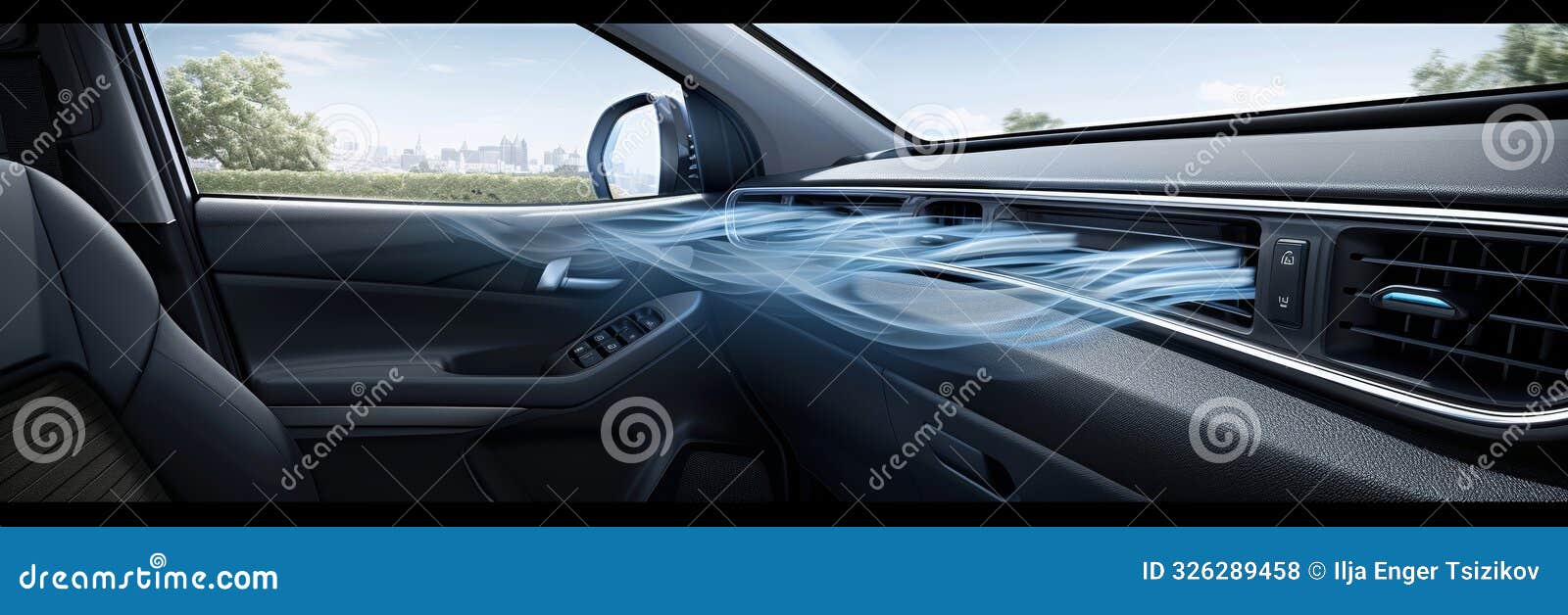 Car Dashboard Infographic Airflow, Temp Control, Vent Positions, Air ...