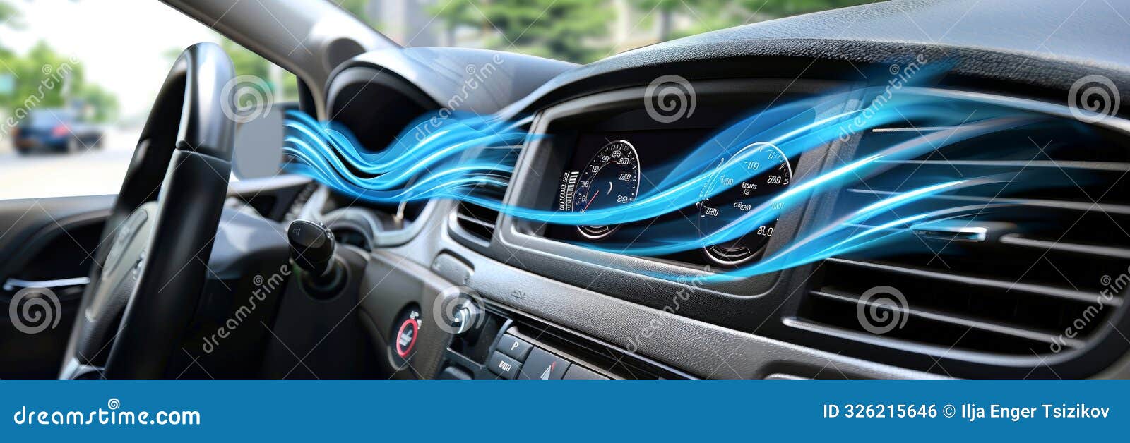 Car Dashboard Airflow Infographic Temperature, Vent Positions Air ...