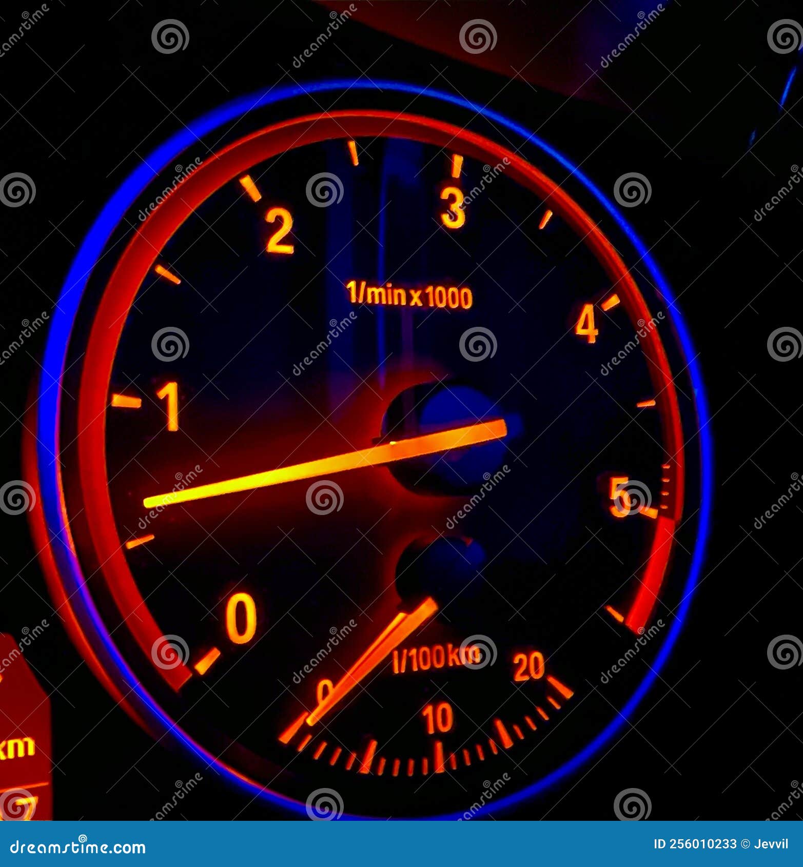 Car dashboard rpm panel stock image. Image of spoke - 256010233