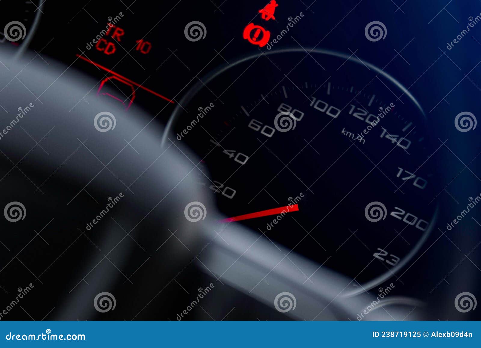 Car Dashboard Speedometer Closeup Interior Stock Image - Image of auto ...
