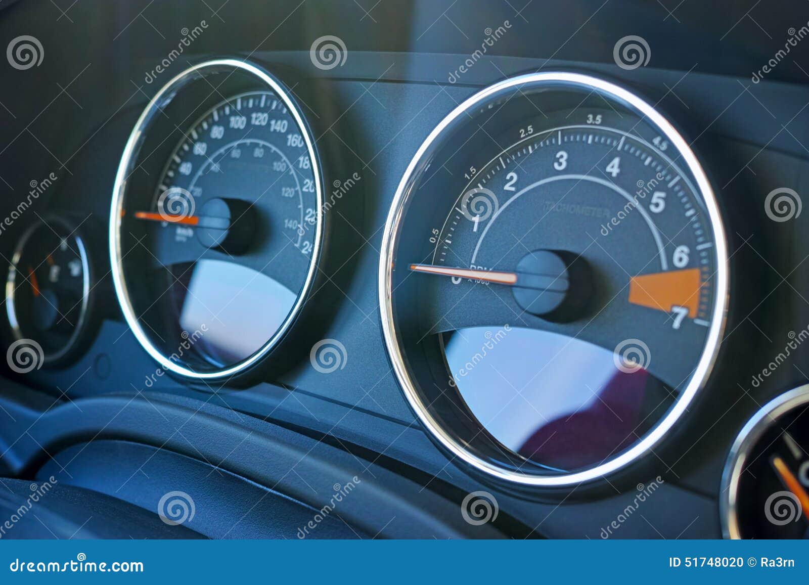 Car Dashboard and Tachometer Stock Photo - Image of gauge ...
