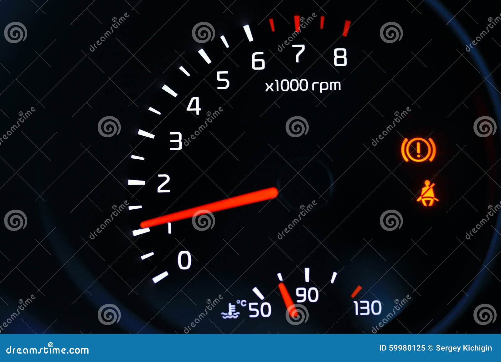 Car dashboard tachometer stock image. Image of concepts - 59980125