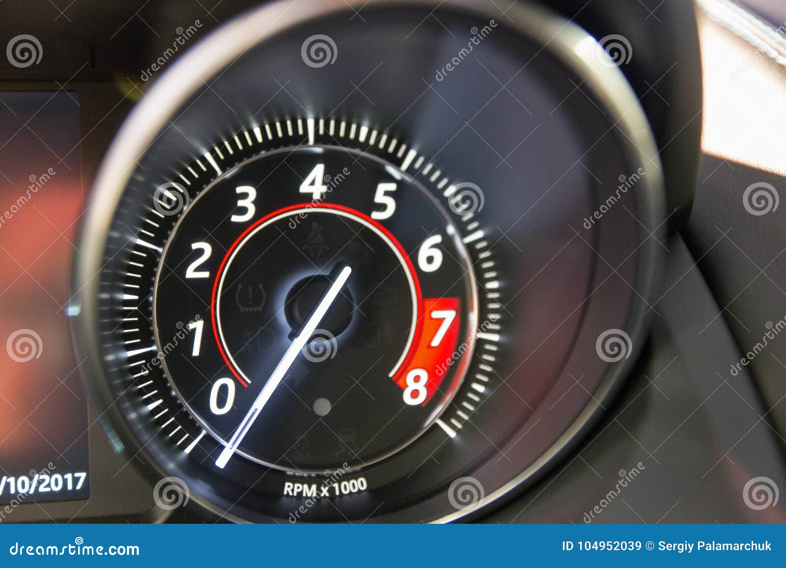 Car Dashboard. Tachometer, Speedometer And Fuel Royalty-Free Stock ...